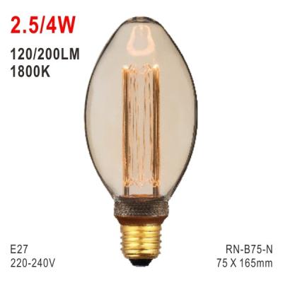 China B75 Bulb, Deco Light, E27 LED Bulb, Fashionable Glass Bulb, Candle Light for sale