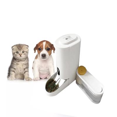 China Smart Wifi Remote Control Pet Feeder for Cats and Dogs 2023 Portable Automatic Feeding for sale