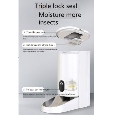 China Smart Wifi Remote Control Pet Feeder for Cats and Dogs 2023 Portable Automatic Feeding for sale