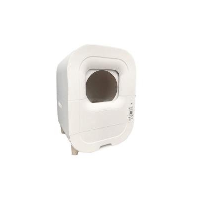 China Extra Large Litter Box Toilet Tray with App Basics Plastic Close Cat Pad Refills 16.8kg for sale
