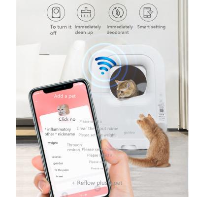 China Extra Large Litter Box Toilet Tray with App Basics Plastic Close Cat Pad Refills 16.8kg for sale