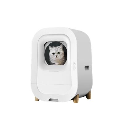 Cina Modernizzate il bagno del vostro gatto Capacità ampia, scatola di lettiera per gatti senza scoop per una pulizia facile in vendita