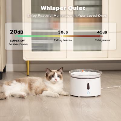 China Automatic 2.4L Pet Water Feeder Drinking Fountains for Small Animals and Pet Bowls Feeders for sale