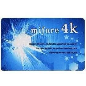 China Smart Classic card 4k Blank NFC pvc card 13.56MHz ISO14443A smart IC cards for sale