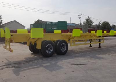 China 2axle 20FT Skeleton Container Semi Trailer 40FT Slider Container for sale