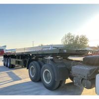 China 40ft Flatbed Semi Trailer With Container Twist Locks for sale