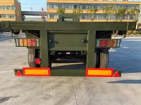 China Container Flat Bed Deck Semi Trailer 3 Axle 20FT 40FT for sale
