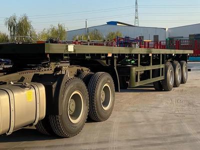 Cina Contenitore 40FT per semirimorchi per camion da trasporto a pianale piatto a 3 assi in vendita