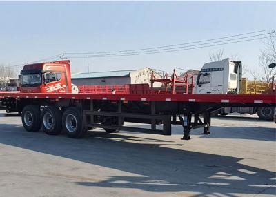 Cina Piattaforma a base piatta del trasporto in container degli assi del rimorchio 3 dei semi del camion di 40FT in vendita