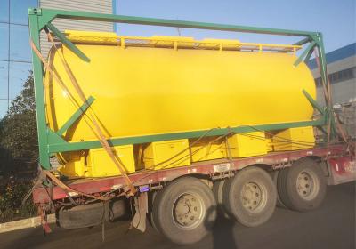 Cina 52 iso giallo del T1 del trasporto in container del carro armato di CBM 40ft per vino in vendita