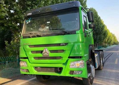 China Green 2018 Year Used Howo N7 Tractor 8000kg Diesel Tractor Trailer Head for sale