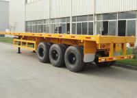 China 37 Ton Flatbed Tractor Trailer 20Ft Container Semi Transport for sale