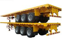 China 37 Ton Flatbed Tractor Trailer 20Ft Container Semi Transport for sale