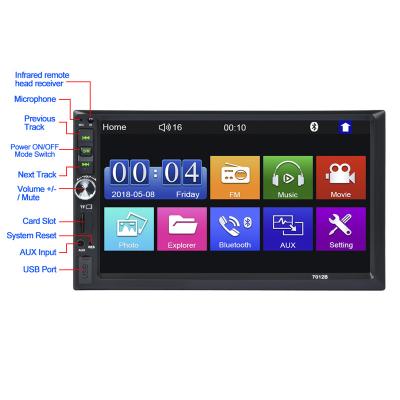 Cina Giocatore 7012B ROHS dell'autoradio del player multimediale 2din di Hd del touch screen in vendita