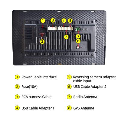 Cina stereotipia stereo dell'automobile di navigazione dei Gps di multimedia dell'automobile di Android di baccano del doppio 9Inch in vendita
