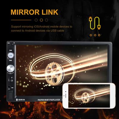 Cina 2Din collegamento universale dello specchio del giocatore 7023b del touch screen di Tft Hd del giocatore 7 dell'automobile Mp5 audio in vendita