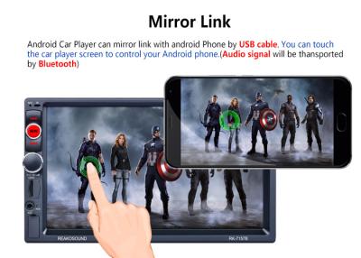 China Mute Clock Double Din Head Unit Android Auto Bluetooth Double Din Radio Automatic for sale