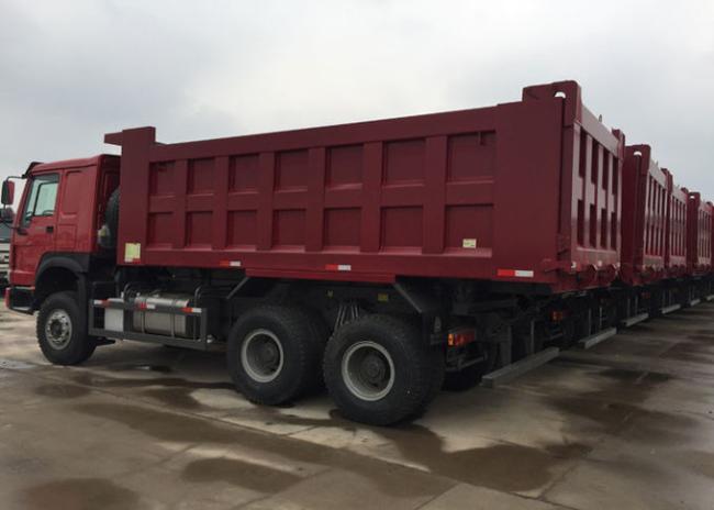 Ruote 371HP LHD 10 - 25 CBM 30 dell'autocarro con cassone ribaltabile di HOWO 10 - 40tons per industria estrattiva