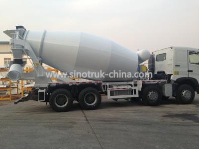 Cina betoniera 8x4 10cbm del camion di 266-371hp Euro2 Euro3 HOWO A7 nel colore bianco rosso in vendita