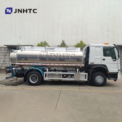 China Sinotruk Howo Fuel Tanker Truck 6 Wheel Aluminum Alloy 10000 Liters With Dispenser Oil Tankers Truck for sale