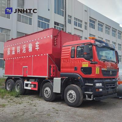 China Best Sinotruk HOWO TX Thermal Insulation Material Transport Truck Vehicle 8X4 430 HP For Sale for sale