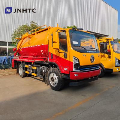 China Shacman Vacuum Sewage Suction Truck 4x2 Sewer Tank Truck Septic Tank Truck with High Pressure Water Cleaning On Sale for sale