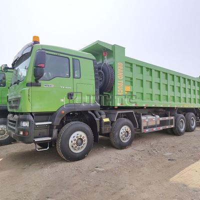 중국 시노트룩 HOWO Tx 높은 구성 8X4 12 바퀴 광산 틱퍼 트럭 콩고 판매용