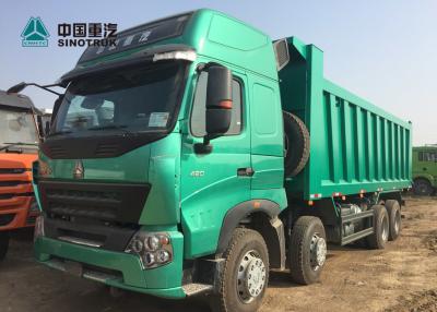 China Caminhão basculante alto do táxi HOWO A7 do telhado 420HP do Euro 4 com o depósito dobro para filipino à venda