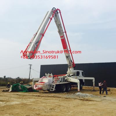 Cina Sala pompe concreta di Sinotruk di alta durevolezza con 53 armi dei tester in vendita