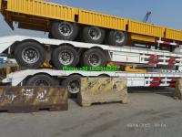 China Flatbed Container Load 1200R20 40 Foot Semi Trailer for sale
