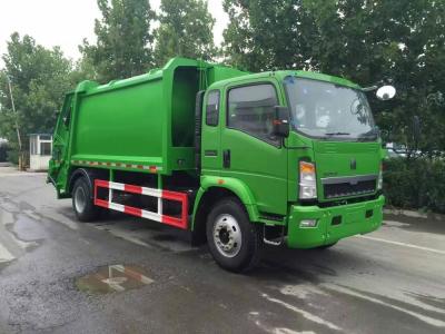 중국 SINOTRUK HOWO 4*2는 12m3 쓰레기 쓰레기 압축 분쇄기 트럭을 압축했습니다 판매용