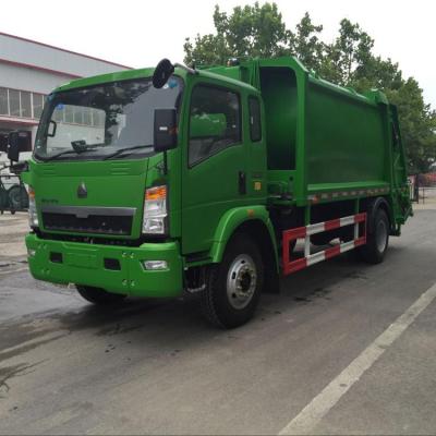 중국 SINOTRUK HOWO 4*2는 12m3 쓰레기 쓰레기 압축 분쇄기 트럭을 압축했습니다 판매용