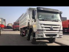 25m3 op zwaar werk berekende Stortplaatsvrachtwagen 12 wielen371hp 8x4 Linkeraandrijving