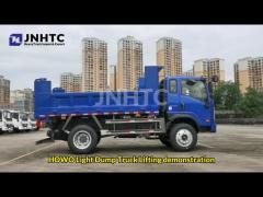 Howo Light Dump Truck 10 Automatische lage prijs SINOTRUK CDW 4x2 Light Duty Mini Dump Truck Air Suspension Te koop