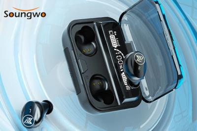 China Ruído CVC8.0 que cancela Bluetooth Earbuds Bass Wireless Headset With Microphone forte à venda