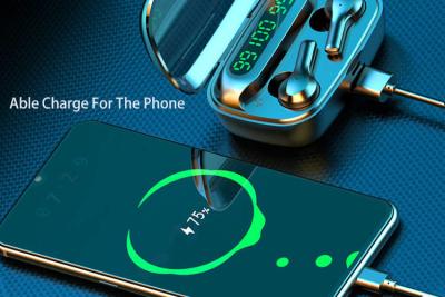 Cina Suono ad alta fedeltà d'accoppiamento automatico di Earbuds HD di rumore di chiamata senza fili vera di riduzione per Iphone in vendita