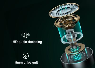 China Draadloze gokkenoortelefoon met mic Hifi Stereoearbuds van de aanrakingscontrole voor iPhone Android Te koop