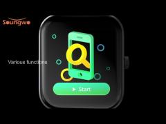 180mAh van de de Apparatengeschiktheid van Bluetooth IOT de Brandwond van de Muziekcalorieën van Smartwatch BT voor Training