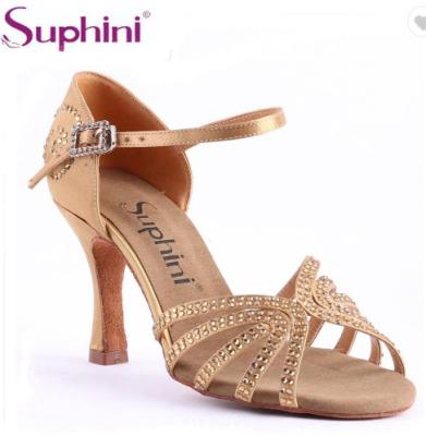 China Suphini Hand made High heel Shoes for Dance/ Wedding /Party Rhinestones shoes for sale