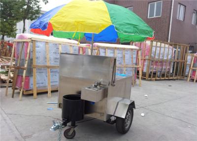 Cina Carretto dell'alimento dell'acciaio inossidabile, rimorchio mobile dell'alimento del carretto degli alimenti a rapida preparazione in vendita