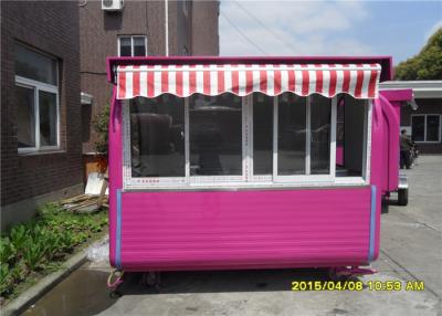 Cina Chiosco mobile porpora dell'alimento, noleggio mobile esterno 220V del carretto di crêpe in vendita