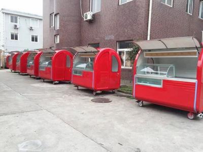 Cina Chiosco mobile dell'alimento dei carretti di vendita dell'acciaio inossidabile con la scatola di illuminazione su misura in vendita