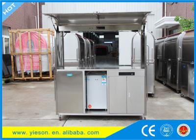 Cina Carretto mobile dell'alimento dell'hot dog di colore dell'acciaio inossidabile del chiosco dell'alimento della via in vendita