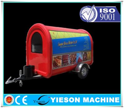 Cina Gas/chiosco elettrico dei rimorchi del camion dell'alimento dell'esposizione con gli accessori in vendita