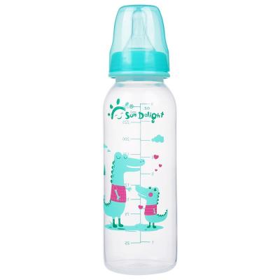 Cina Standard 250ml 8oz PP Neonato Bottiglia di Nutrimento Bambino Rosa Blu Verde in vendita
