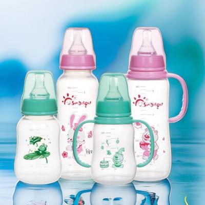 China 5oz 130ml Standard Baby Feeding Bottle With Double Handle PP FDA EN14350 Certified for sale