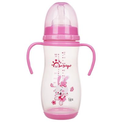 China PP 12oz 330ml Wide Neck Arc Polypropylene Baby Bottles for sale