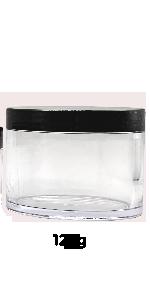 Beauticom Pana Clear Plastic Sample Jars hold creams powder dip liquids cosmetic creams and lotion