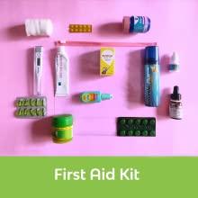 Eerste hulp Kit Using Zip lockk Bags