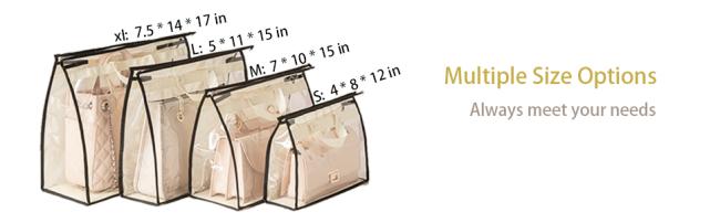 handbag storage dust bag size